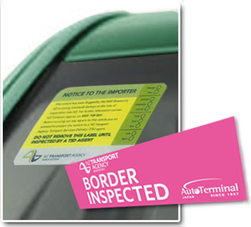 New Zealand – NZTA Inspection – Autoterminal Japan